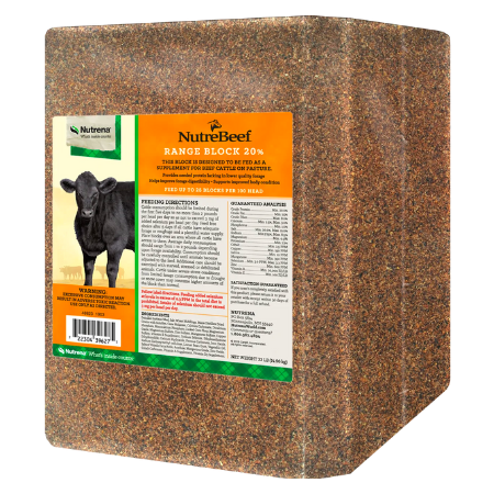 NutreBeef Range Block 20% - Johnson Feed Company