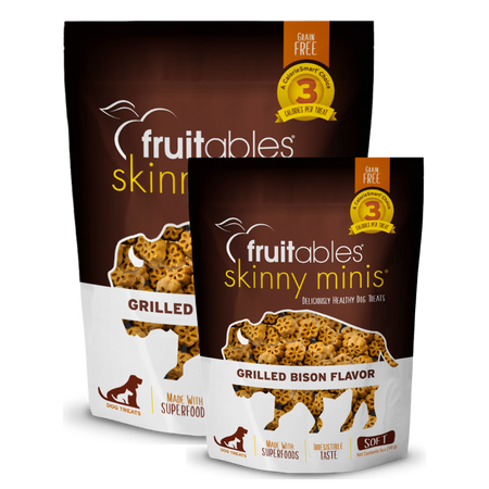 Fruitables Skinny Minis Grilled Bison Soft Dog Treats - Johnson Feed ...