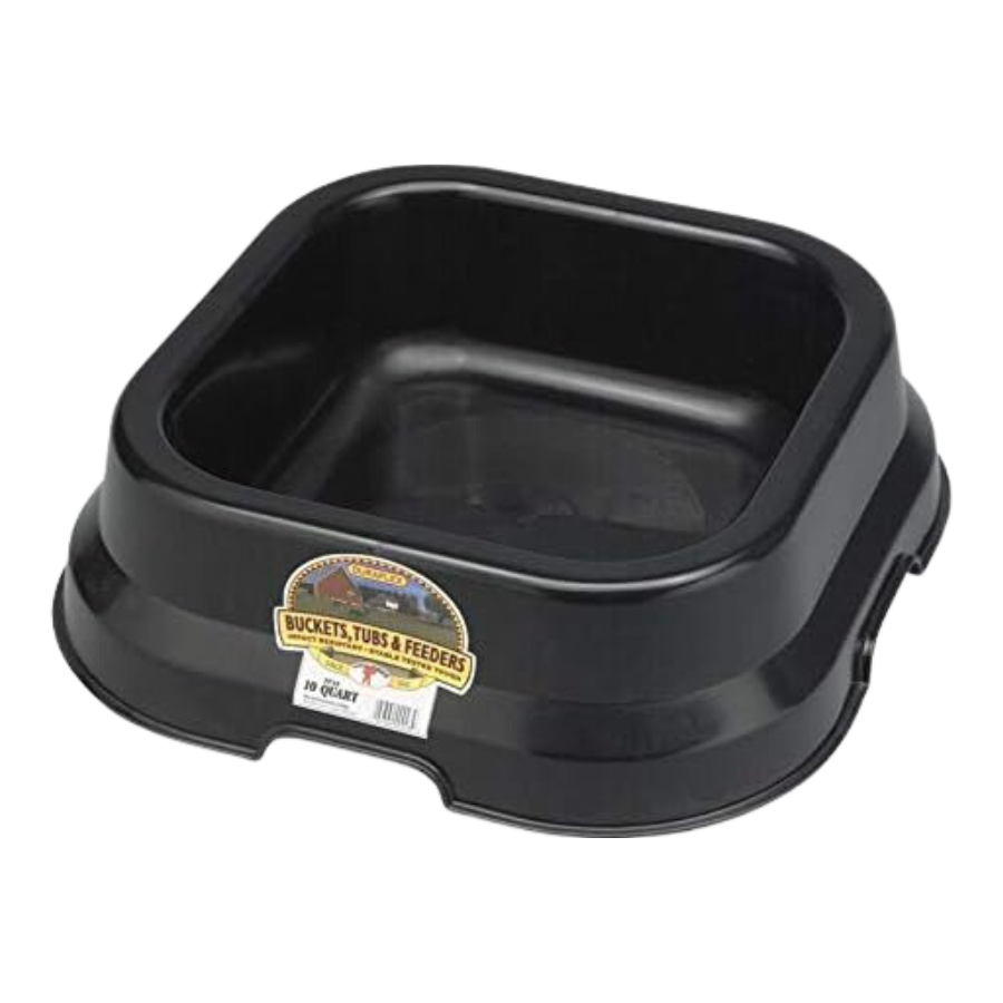 Little Giant 10 Quart Plastic Feed Pan - Johnson Feed Company