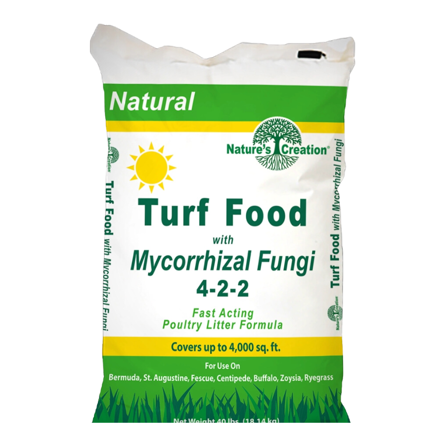 Nature’s Creation Turf Food 4-2-2 with Mycorrhizal Fungi - Johnson Feed ...