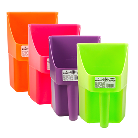 Tolco Plastic Feed Scoop, 3-Quart - Johnson Feed Company