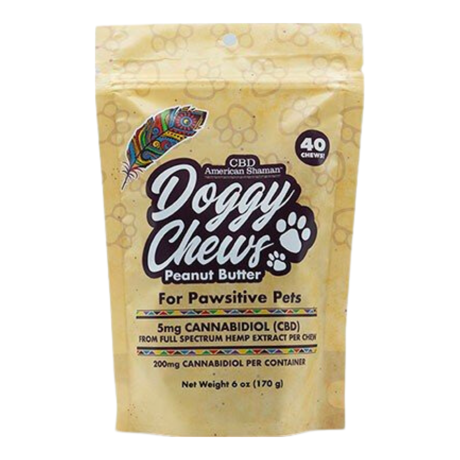 CBD American Shaman Doggy Chews Peanut Butter - Johnson Feed Company