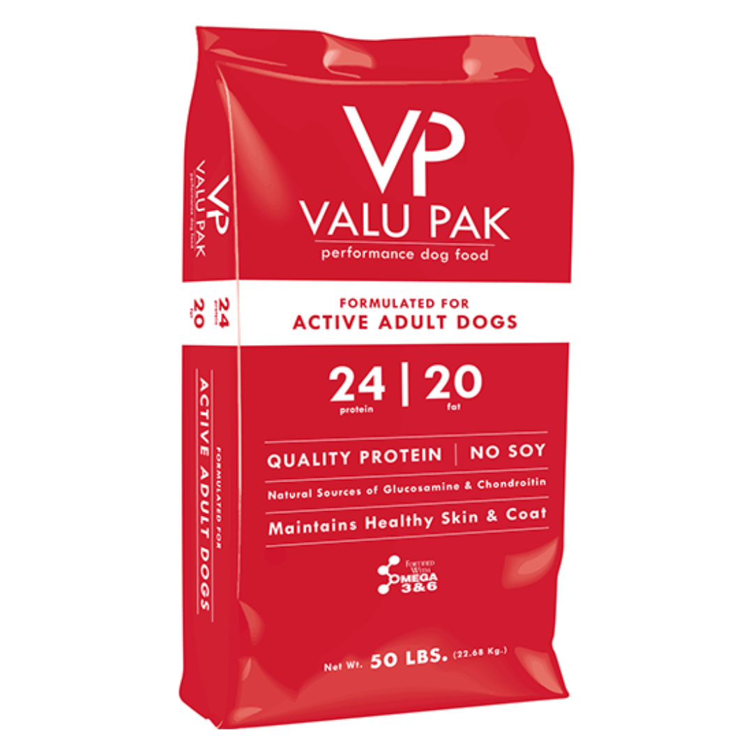 Valu-Pak 24-20 Active Formula Dog Food - Johnson Feed Company